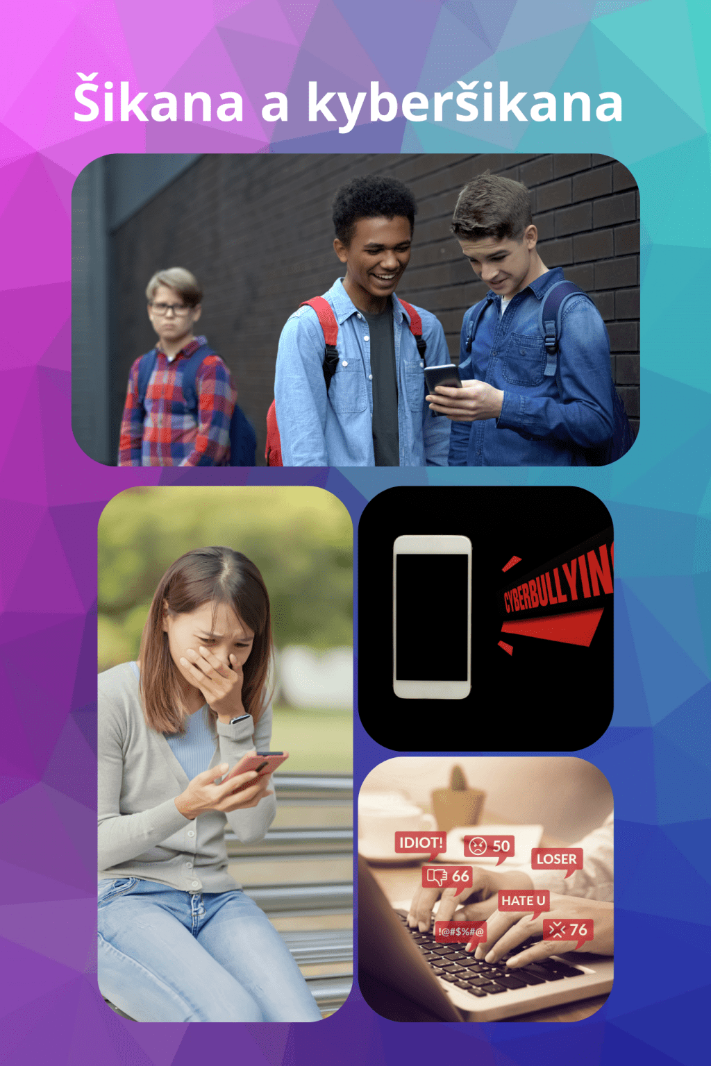 Šikana a kyberšikana - Spojená škola, Jarmočná 108, Stará Ľubovňa